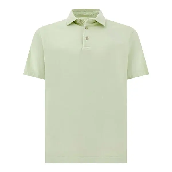 Paul & Shark Polo Shirt In Garment‑dyed Suvin Cotton - Meadow Mist