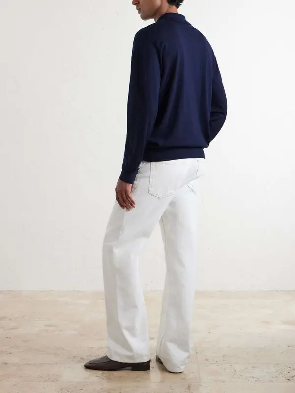 Dries Van Noten Muano Merino Wool Polo Shirt