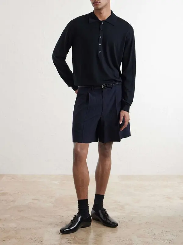 Dries Van Noten Muano Merino Wool Polo Shirt