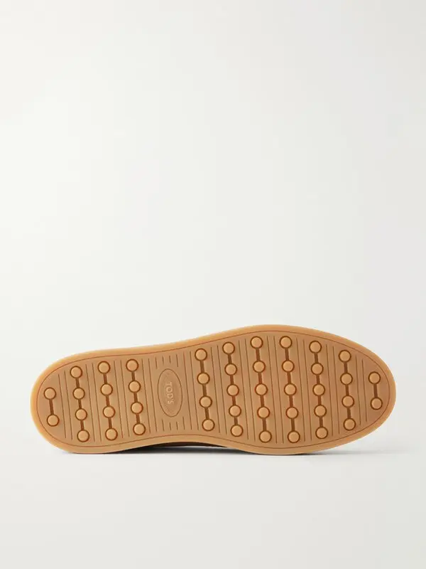 TOD'S Cassetta 04l Shearling-lined Suede Sneakers