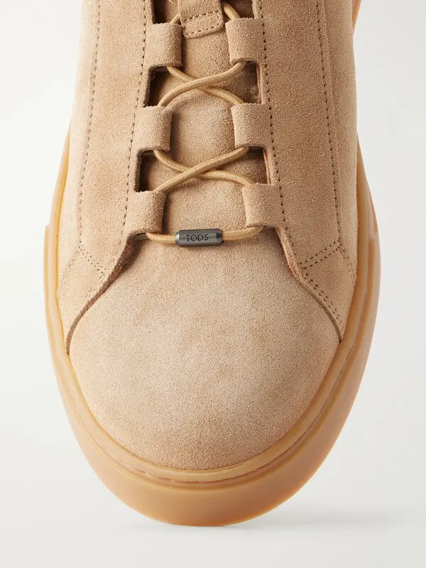 TOD'S Cassetta 04l Shearling-lined Suede Sneakers