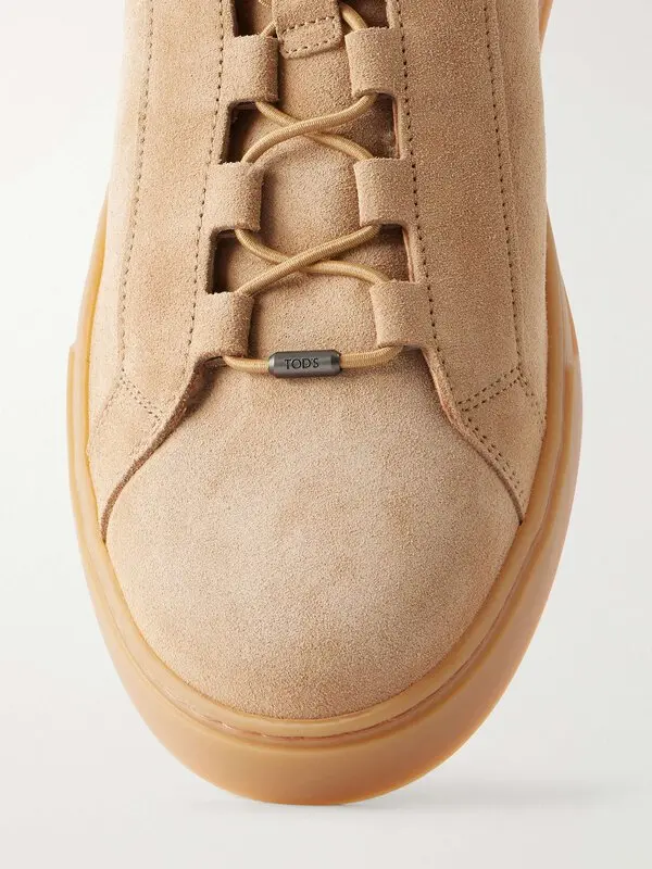 TOD'S Cassetta 04l Shearling-lined Suede Sneakers