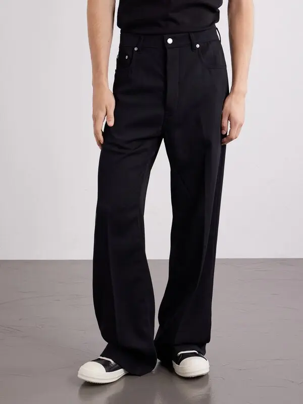 Rick Owens Geth Wide-leg Wool Jeans