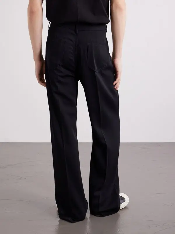 Rick Owens Geth Wide-leg Wool Jeans