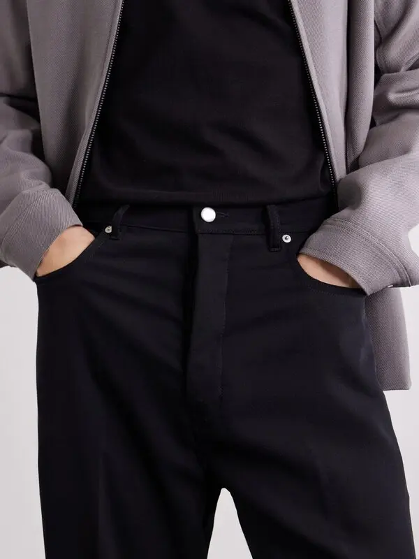 Rick Owens Geth Wide-leg Wool Jeans