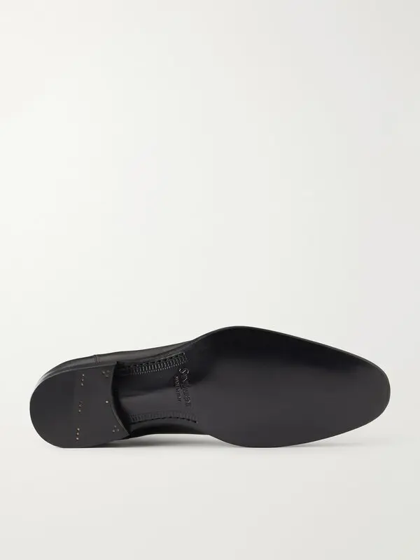 Saint Laurent Aurelien Leather Chelsea Boots