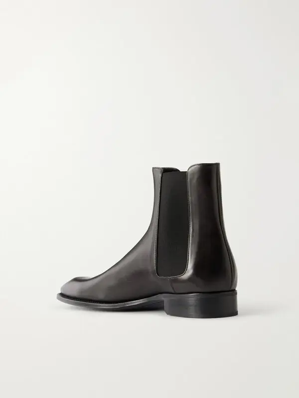 Saint Laurent Aurelien Leather Chelsea Boots