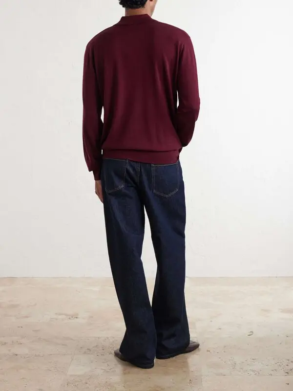 Dries Van Noten Muano Merino Wool Polo Shirt