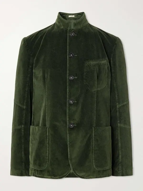 Massimo Alba Gstaad Panelled Cotton-velvet Jacket