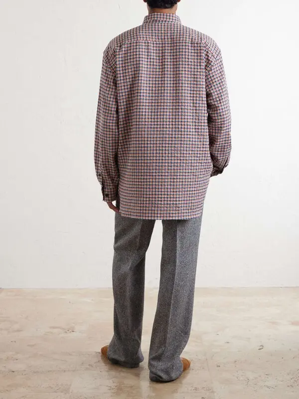Dries Van Noten Checked Cotton-blend Flannel Shirt