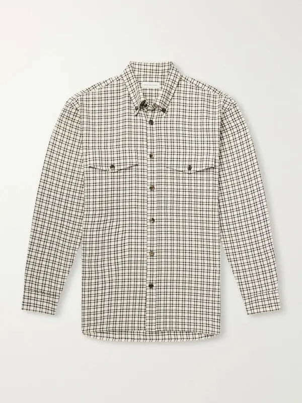Dries Van Noten Cromo Checked Cotton-blend Flannel Shirt