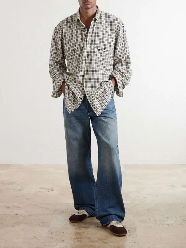 Dries Van Noten Cromo Checked Cotton-blend Flannel Shirt