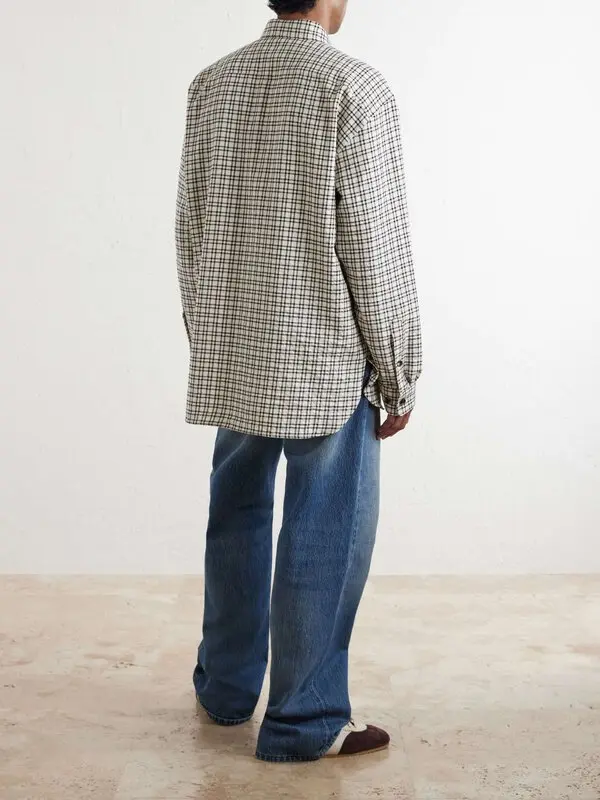 Dries Van Noten Cromo Checked Cotton-blend Flannel Shirt