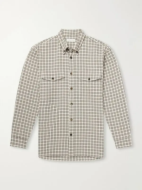 Dries Van Noten Cromo Checked Cotton-blend Flannel Shirt