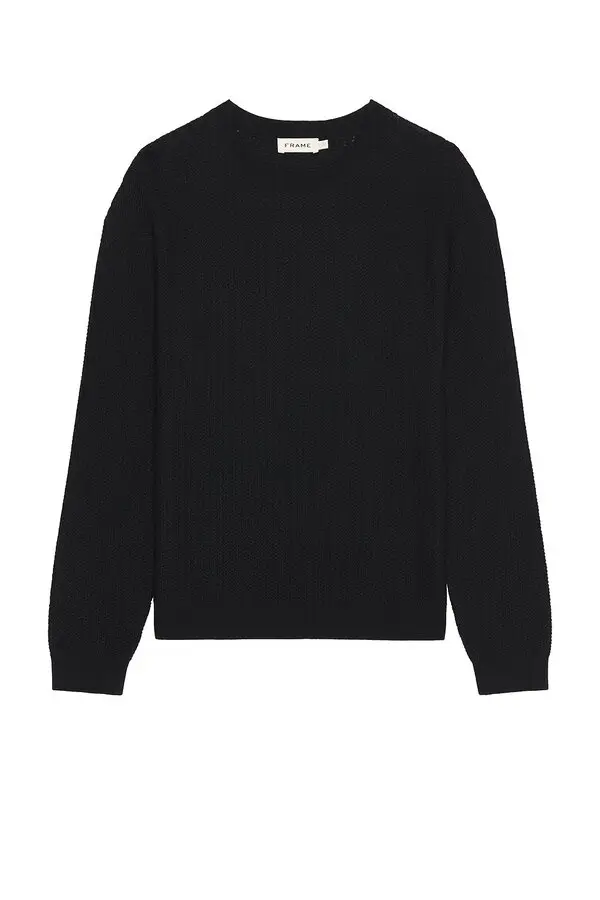FRAME Textured Crewneck Sweater