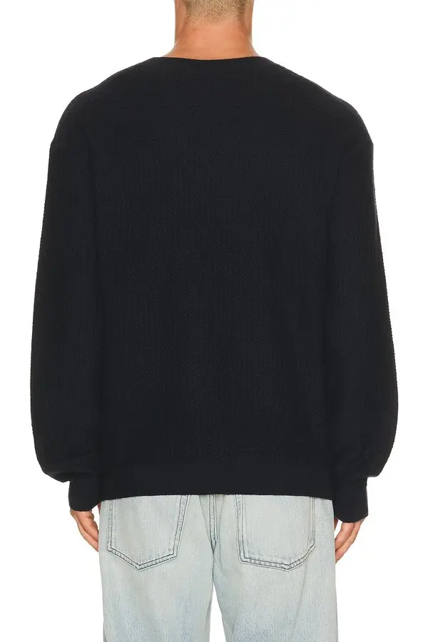 FRAME Textured Crewneck Sweater
