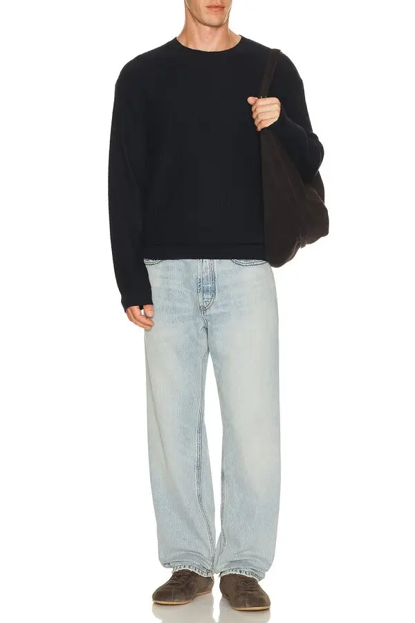 FRAME Textured Crewneck Sweater
