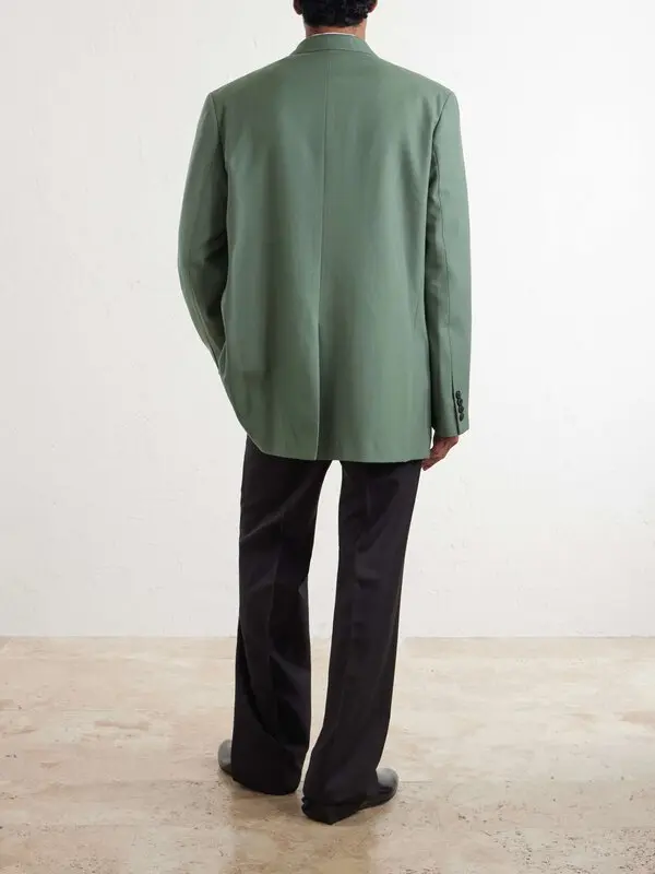 Dries Van Noten Bosier Double-breasted Wool-gabardine Blazer