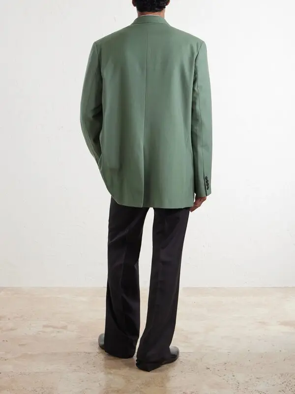 Dries Van Noten Bosier Double-breasted Wool-gabardine Blazer
