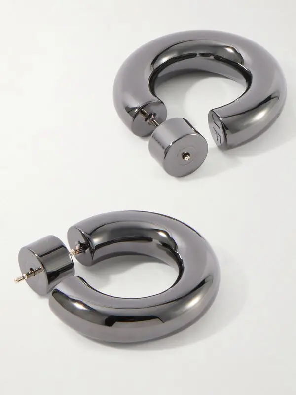 JENNIFER FISHER Natasha Micro Rhodium-plated Earrings