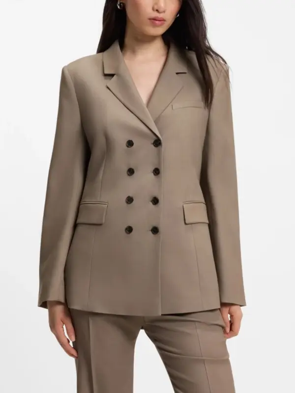BOSS Double-breasted Blazer With Black Buttons