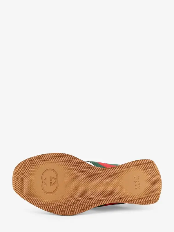 Gucci Tempo Mesh And Suede Sneakers With A Vintage Effect