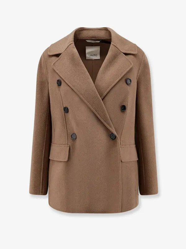Max Mara Smmrita Virgin Wool Peacoat