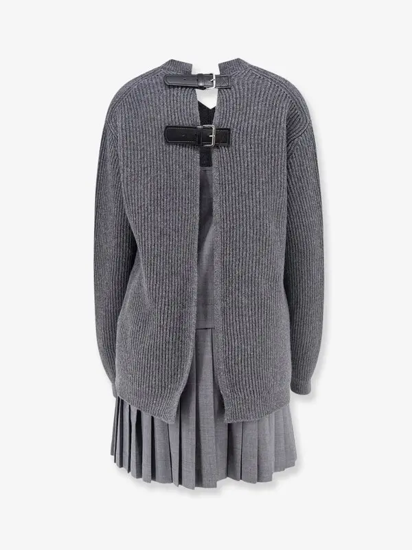 SEMICOUTURE Oliva Merino Wool Blend Short Dress
