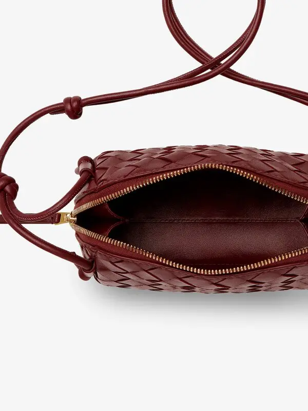 Bottega Veneta Concert Pouch Leather Shoulder Bag With Intrecciato Pattern