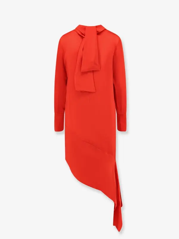SEMICOUTURE Asymmetric Satin Dress