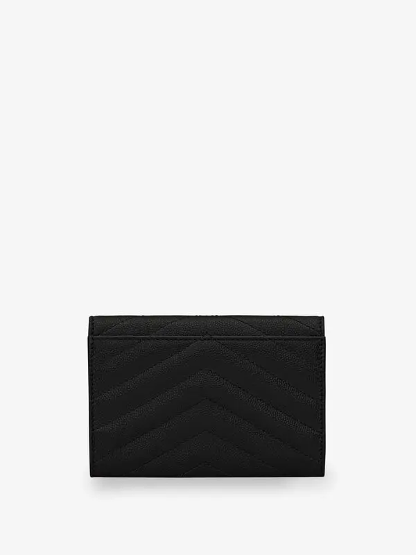 Saint Laurent Cassandre Matalassé Leather Wallet