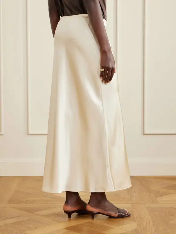 JOSEPH Isaak Silk-satin Maxi-skirt