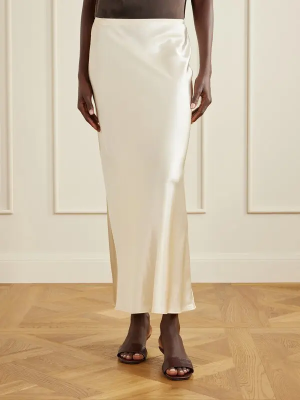 JOSEPH Isaak Silk-satin Maxi Skirt