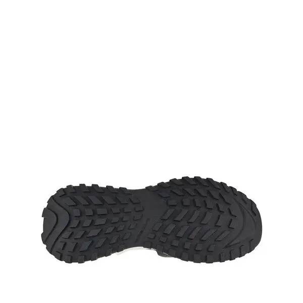 Emporio Armani Grained Leather Sneakers With Logo Detail