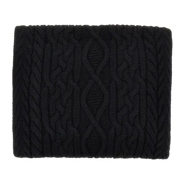 Emporio Armani Wool-blend Scarf With Logo Label