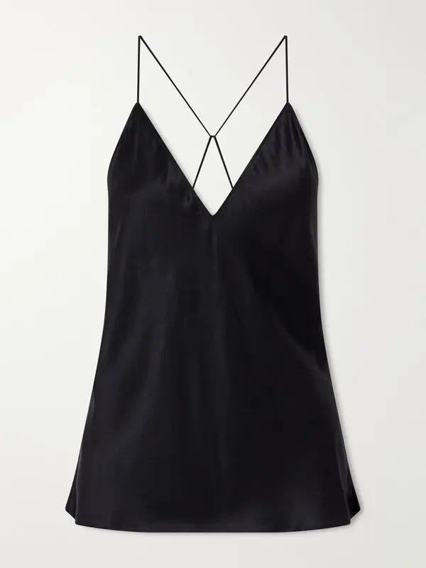 NILI LOTAN Emile Silk-satin Cami