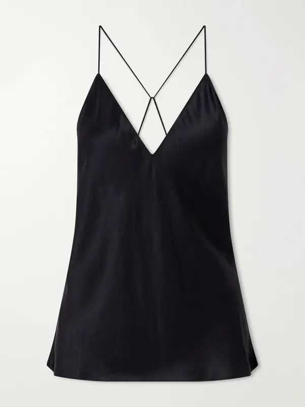NILI LOTAN Emile Silk-satin Cami