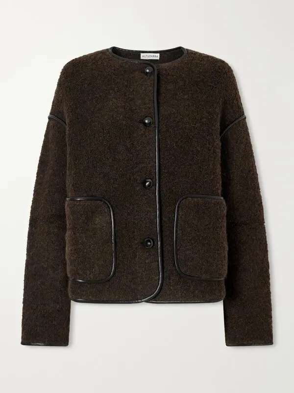 Altuzarra Irving Alpaca-blend Jacket - Brown