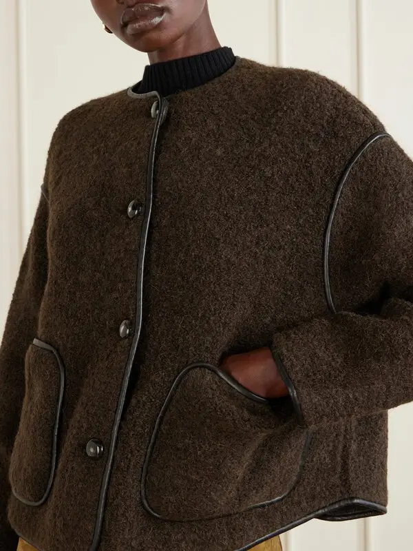 Altuzarra Irving Alpaca-blend Jacket - Brown