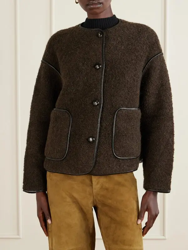 Altuzarra Irving Alpaca-blend Jacket - Brown