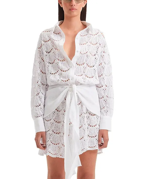 MOEVA Nayeli Cover Up Dress Resortwear - White