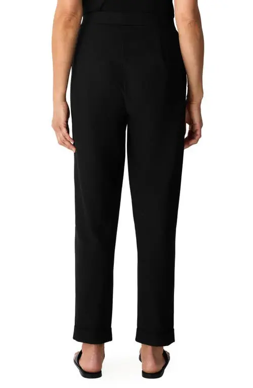 Eileen Fisher Tapered Ankle Pants - Black