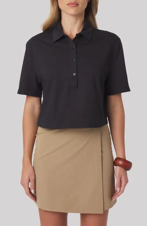 WILLIAMS ATHLETIC CLUB Morgan Athletic Polo - Black