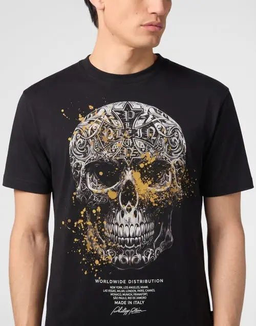 Philipp Plein T-shirt Round Neck Ss Skull