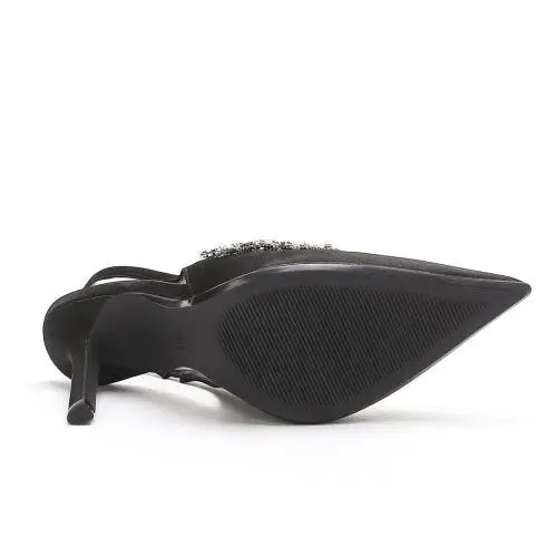 KNEETOES Cressida Crystal Embellished Stiletto Heel Slingback