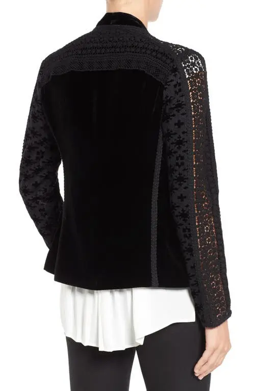 Kobi Halperin Pippa' Velvet & Lace Jacket