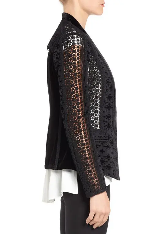 Kobi Halperin Pippa' Velvet & Lace Jacket