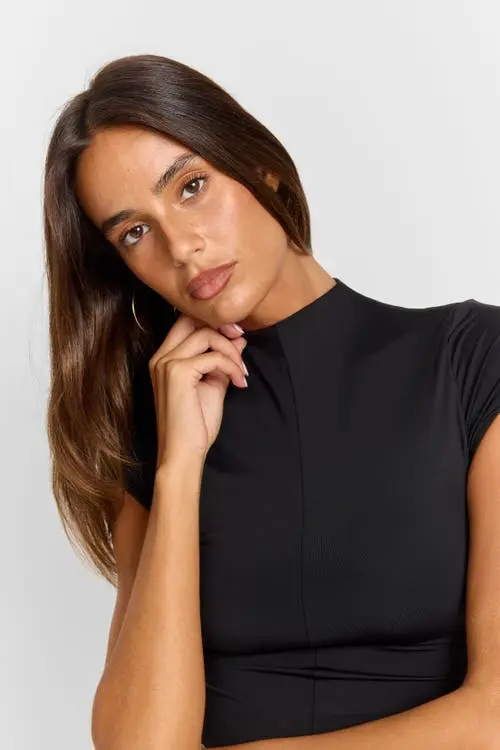 SASHA THERESE Iris Top - Black