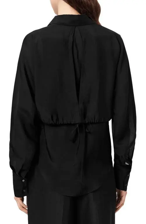 ALLSAINTS Cory Long Sleeve Shirt - Black