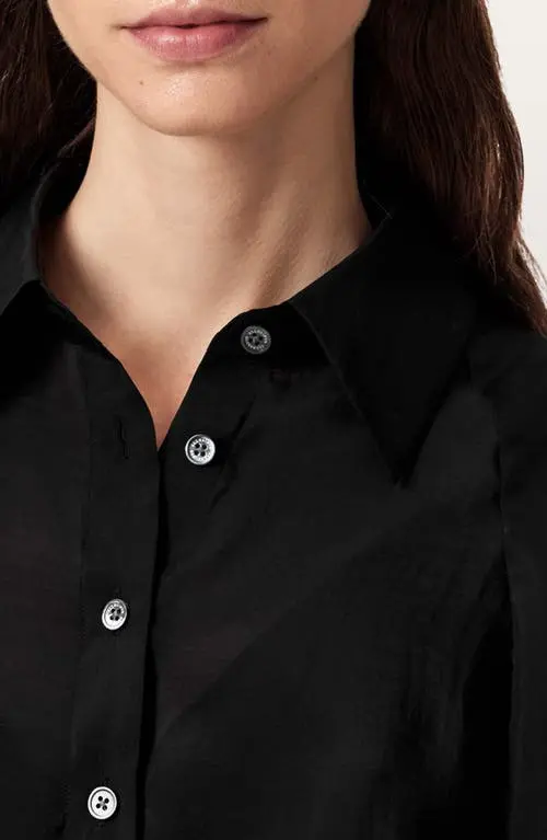 ALLSAINTS Cory Long Sleeve Shirt - Black